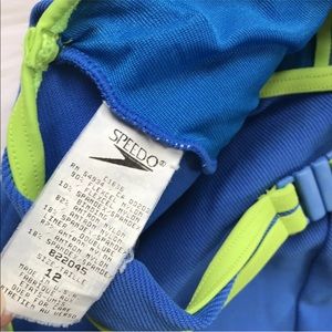 Speedo | Swim | Vintage Speedo Swimsuit Zip Up Neon Green Blue | Poshmark
